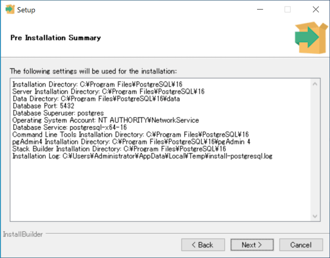 PostgreSQL on Windows Server 2022 – note2self